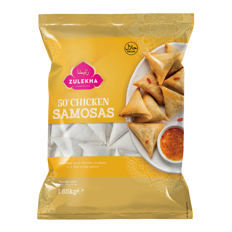 50 Chicken Samosa 1650g – Zulekha